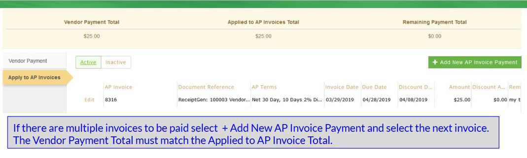 AP Payments